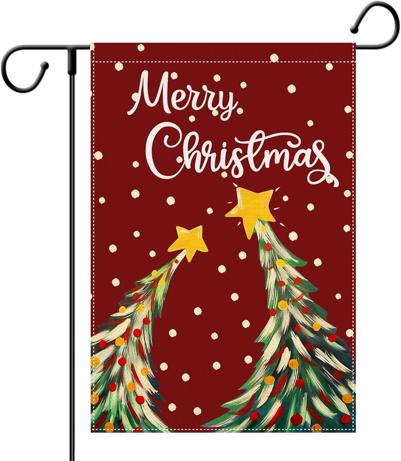 Rdsfhsp Christmas Garden Flag 12x18 Inch Double Sided Burlap for ...