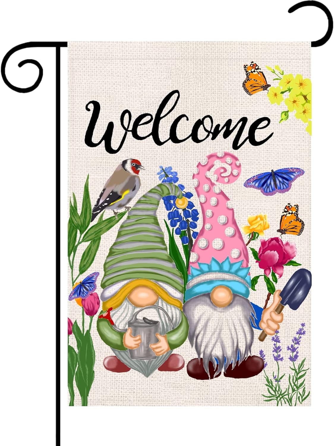 Rdsfhsp Spring Summer Garden Flag 12x18 Inch Double Sided, Goldfinch ...