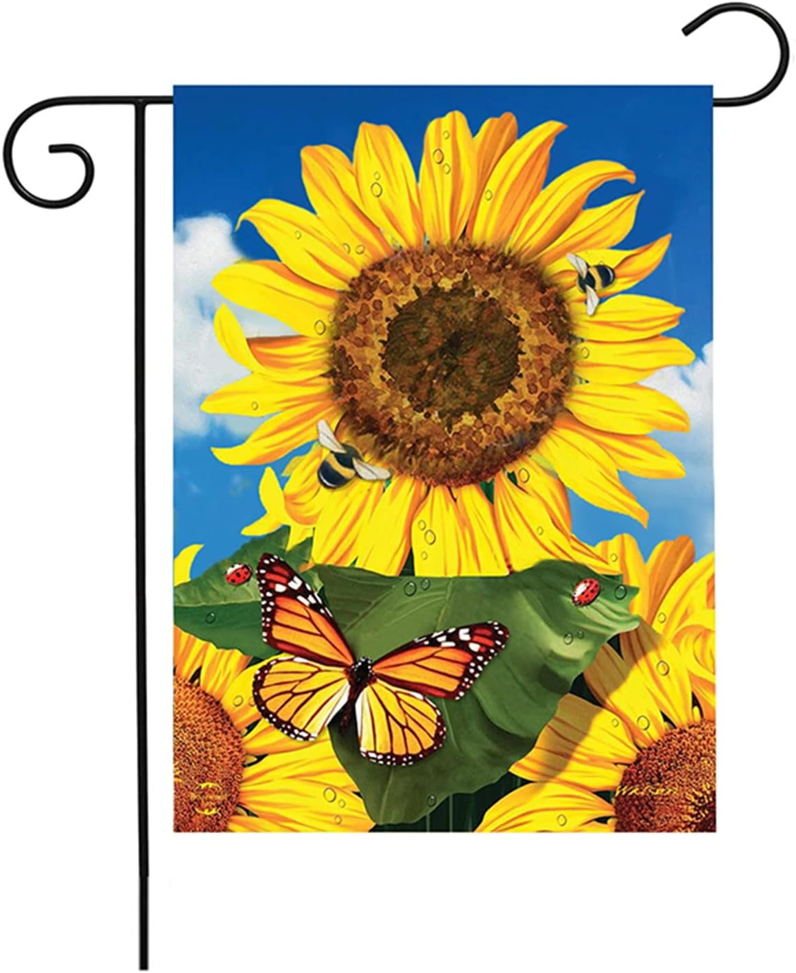 Rdsfhsp Summer Sunflower Garden Flag for Outside Seasonal Linen Small ...