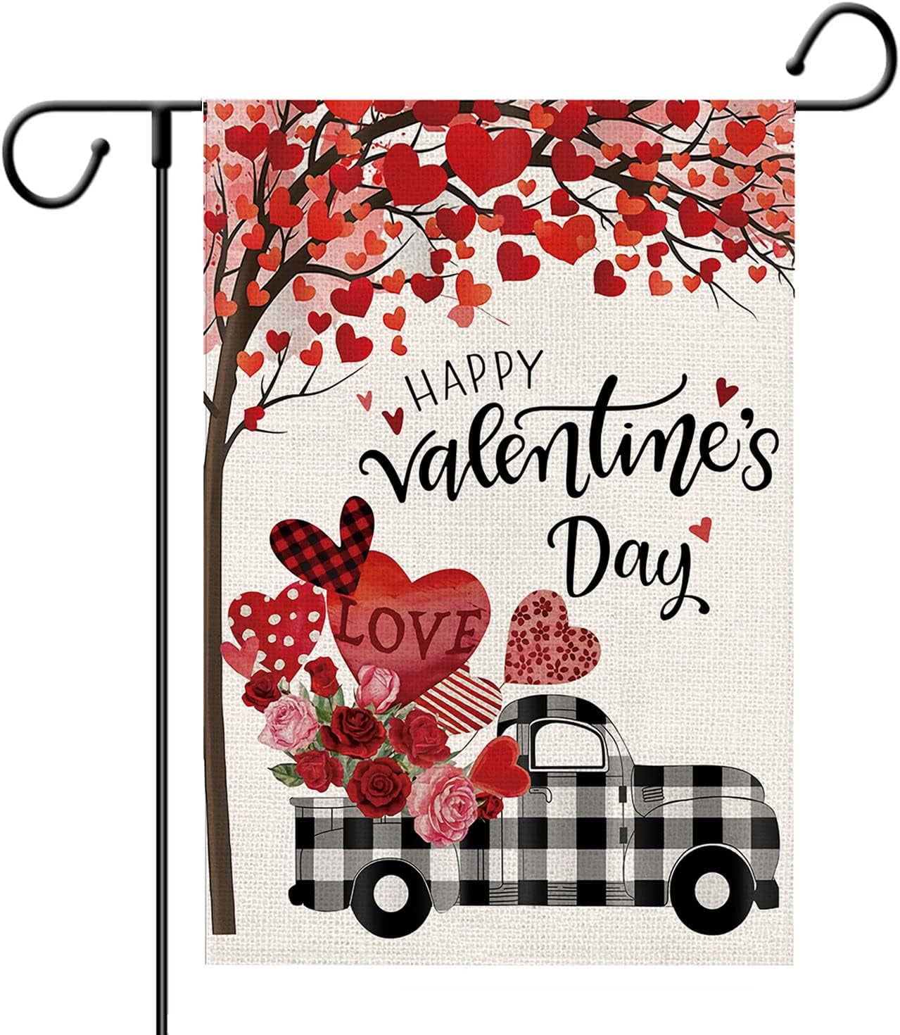 Rdsfhsp Valentines Day Garden Flag - Yard Flags for Outside 12x18 ...