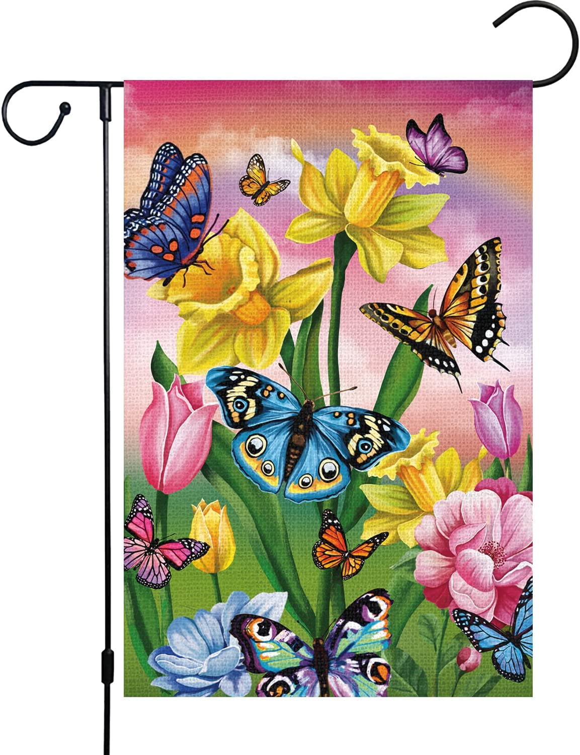 Rdsfhsp Welcome Spring Garden Flag 12x18 Double Sided, Linen Small ...