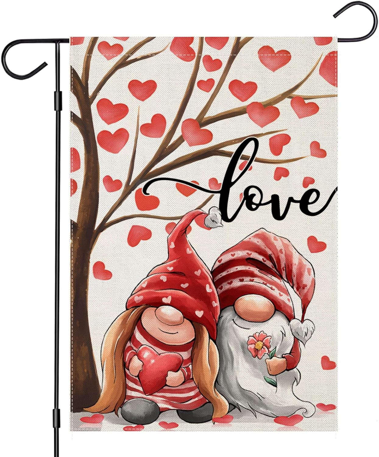 Rdsfhsp Welcome Valentines Day Garden Flags for Outside Decoration ...
