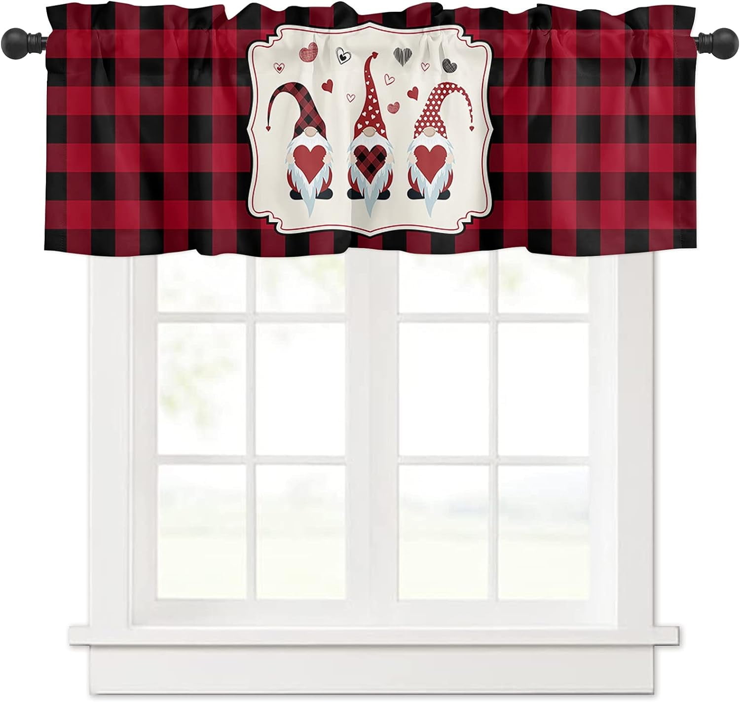 Rdsfhsp Window Valances Kitchen Rod Pocket Short Curtain Panels Mother ...