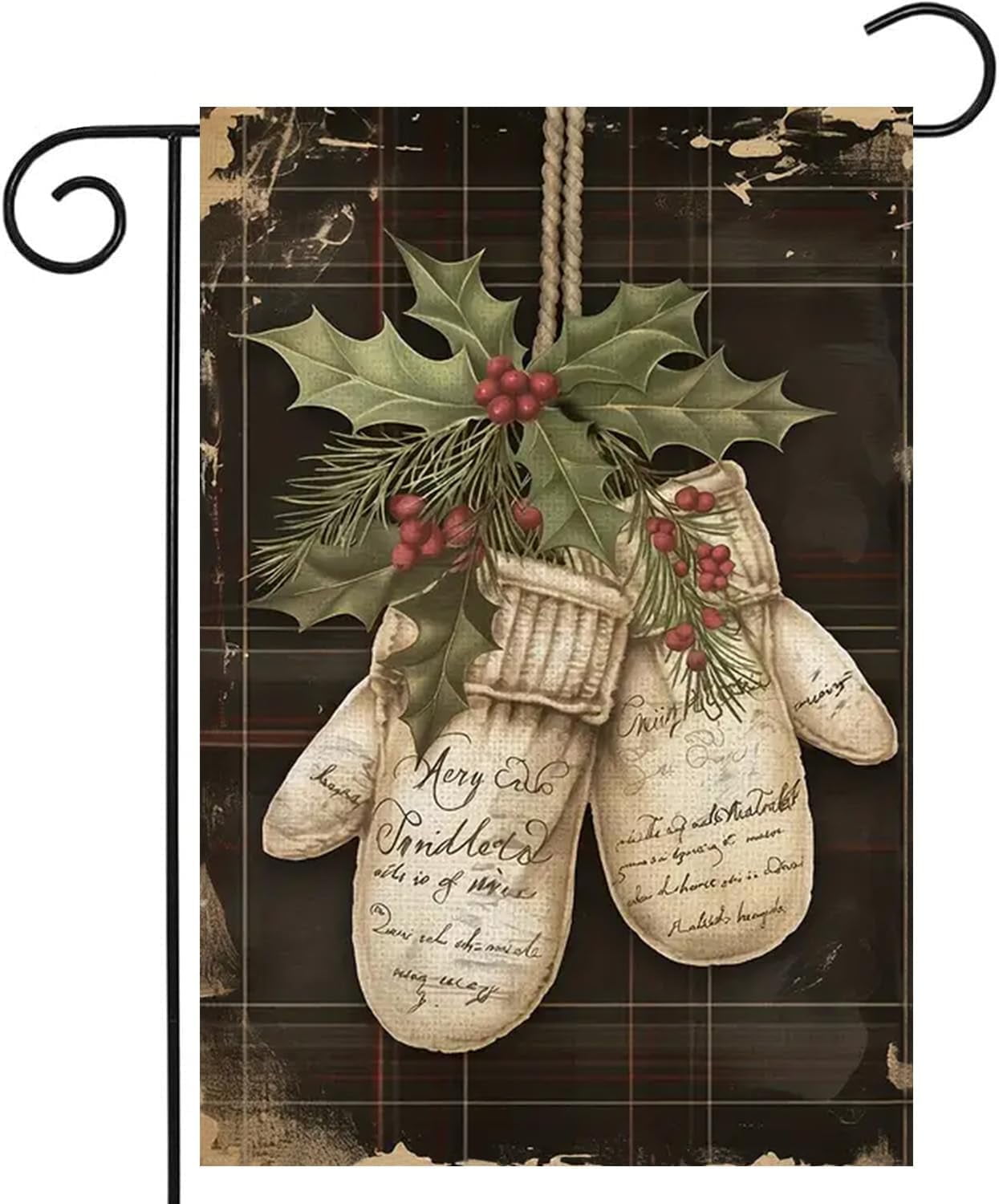 Rdsfhsp Winter Garden Flags 12x18 Double Sided, Small Winter Linen Yard ...