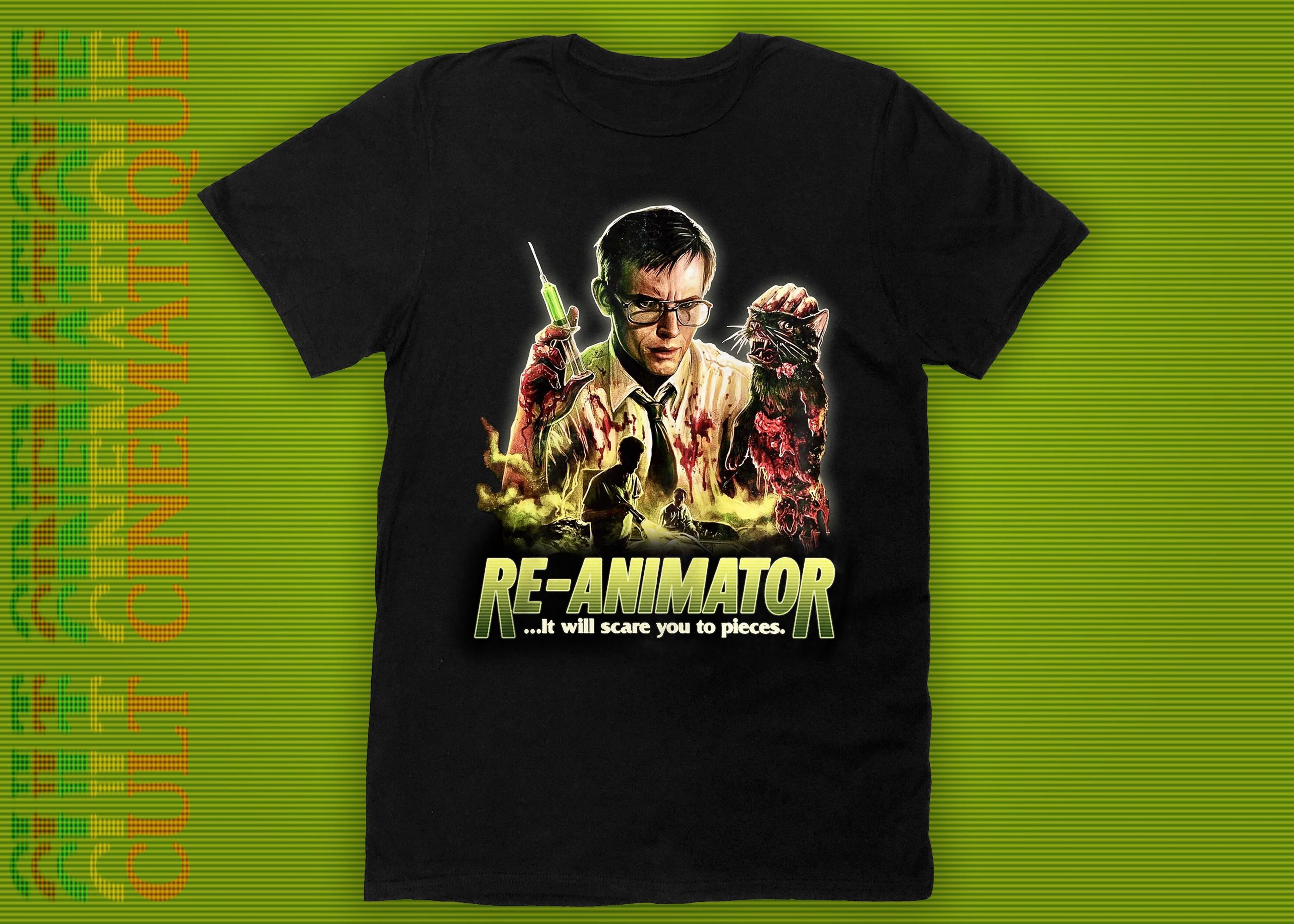 Re-Animator Horror Slasher Movie T-Shirt 80's Cult Film From Beyond ...