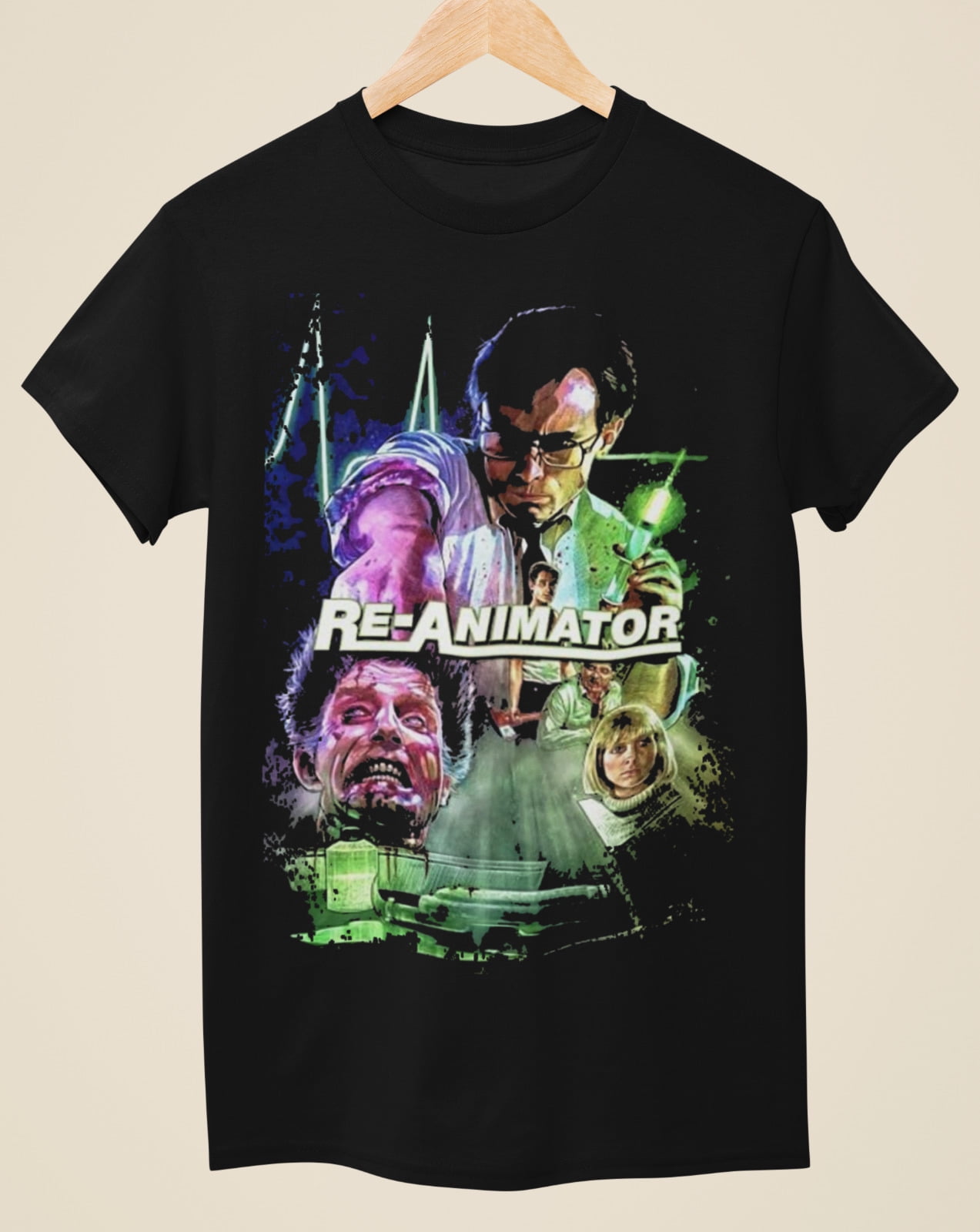 Re-Animator - Movie Poster Inspired Unisex Black T-Shirt - Walmart.com