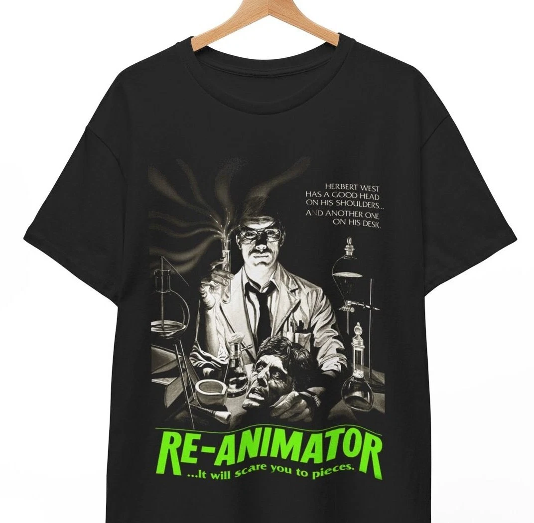 Re-Animator Movie T-Shirt, 80's Horror, Renimator tee, Cult Movie ...