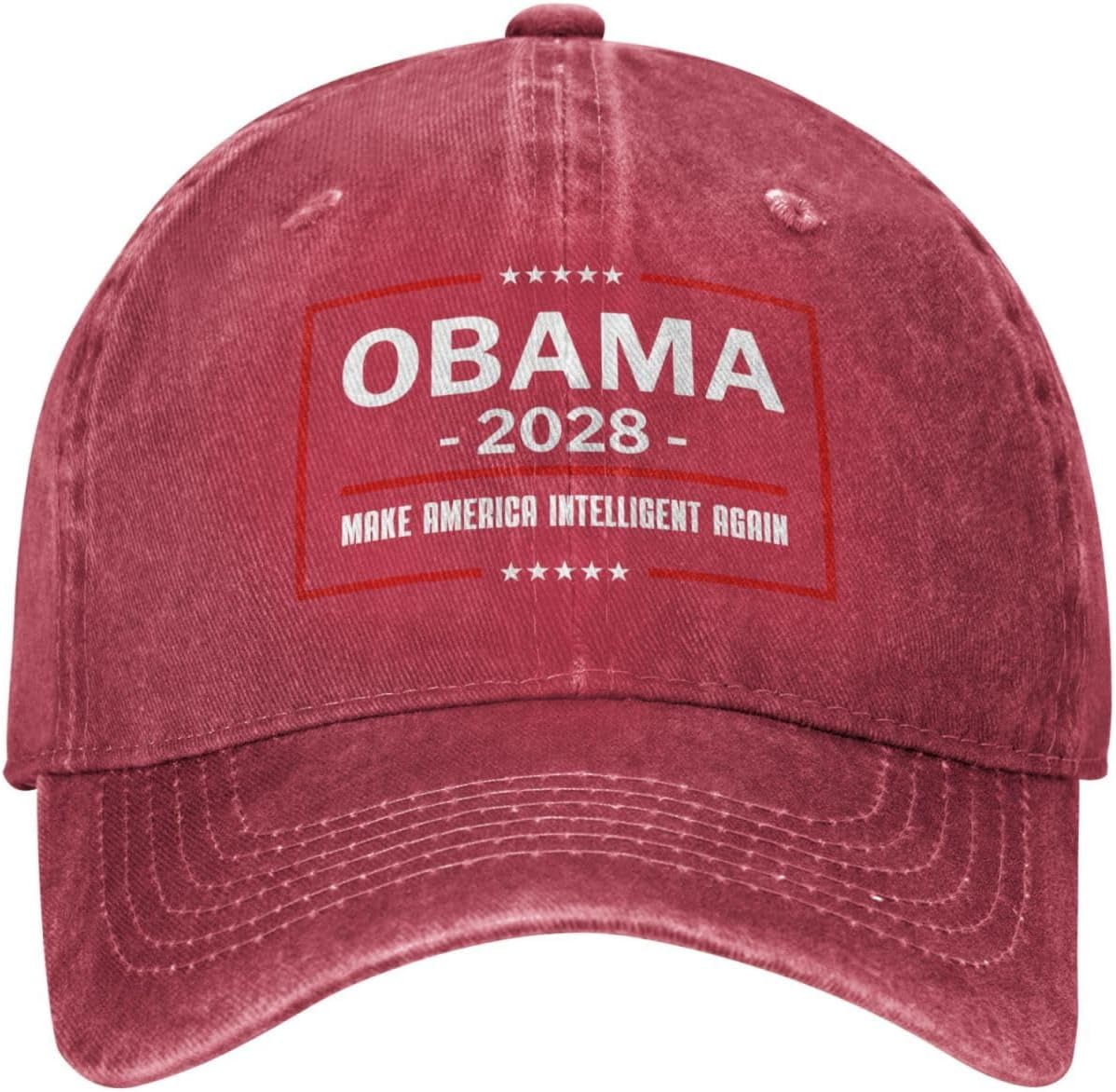 Re-Elect Obama 2028 Hat – Dad Cap with Make America Intelligent Again ...