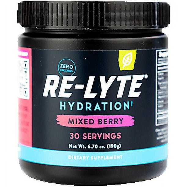 REDMOND Re-Lyte Hydration Electrolyte Drink Mix, Mixed Berry Flavor ...