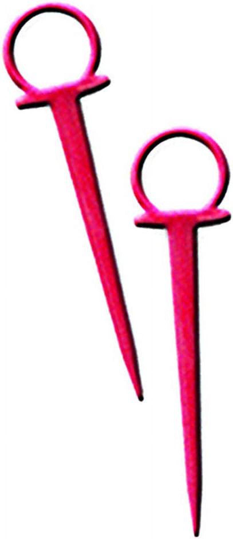 Re-Pins Anchor Stakes, Red - Heavy-Duty Plastic Pin for Landscape ...