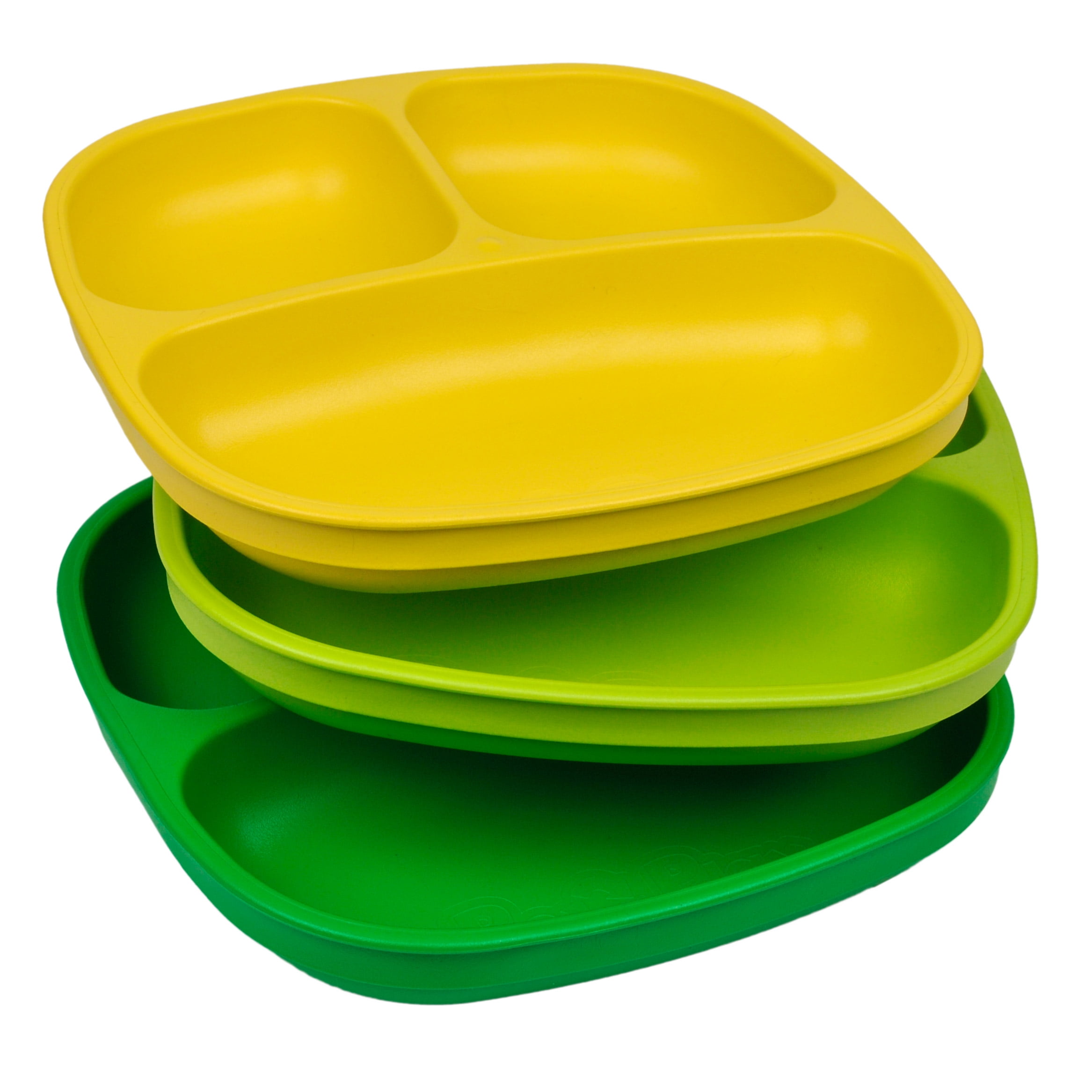 Re-Play Made in USA 3pk Toddler Feeding Divided Plates with Deep Sides ...