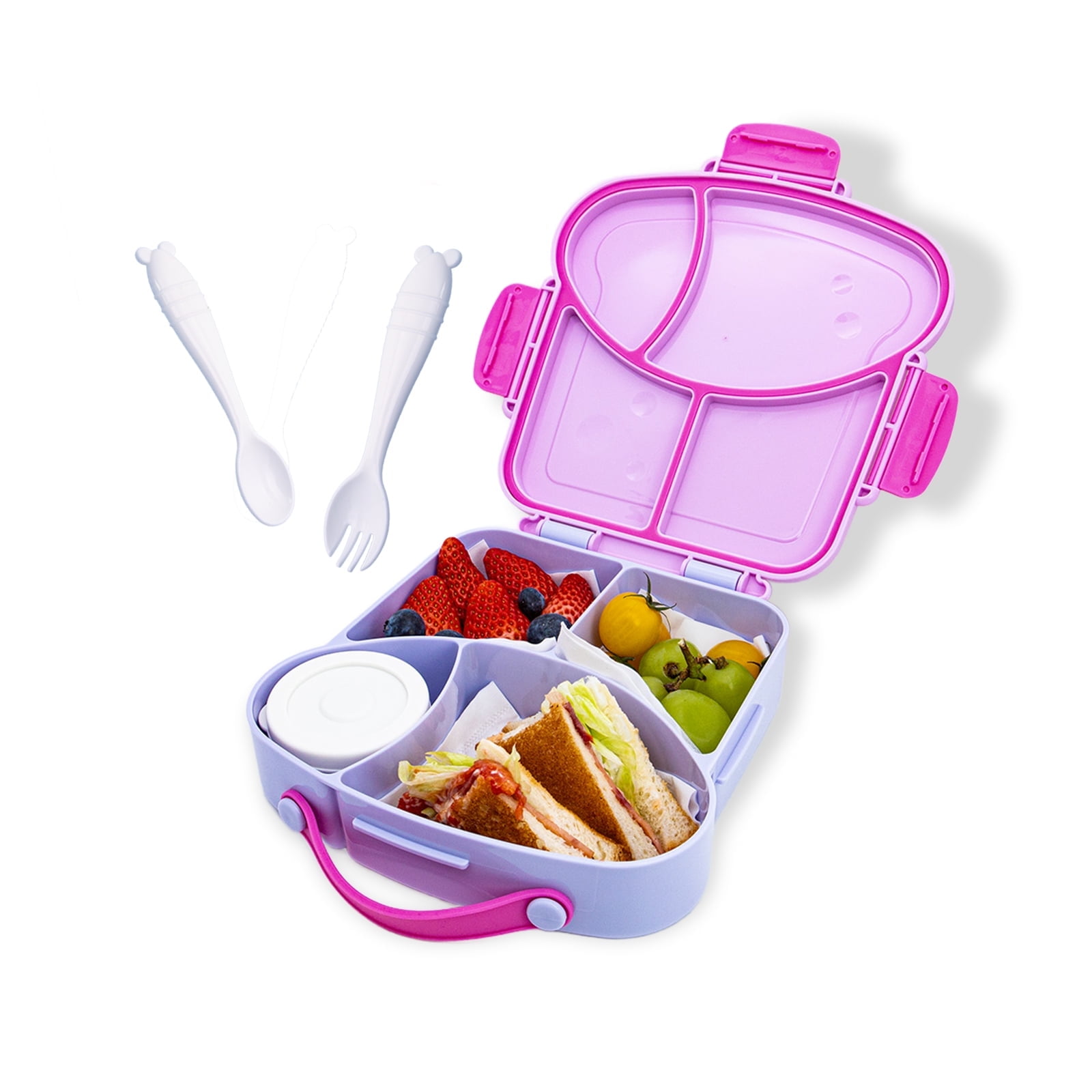 Re-Usable Fresh New & Improved Leak-Proof, Versatile 4-Compartment ...