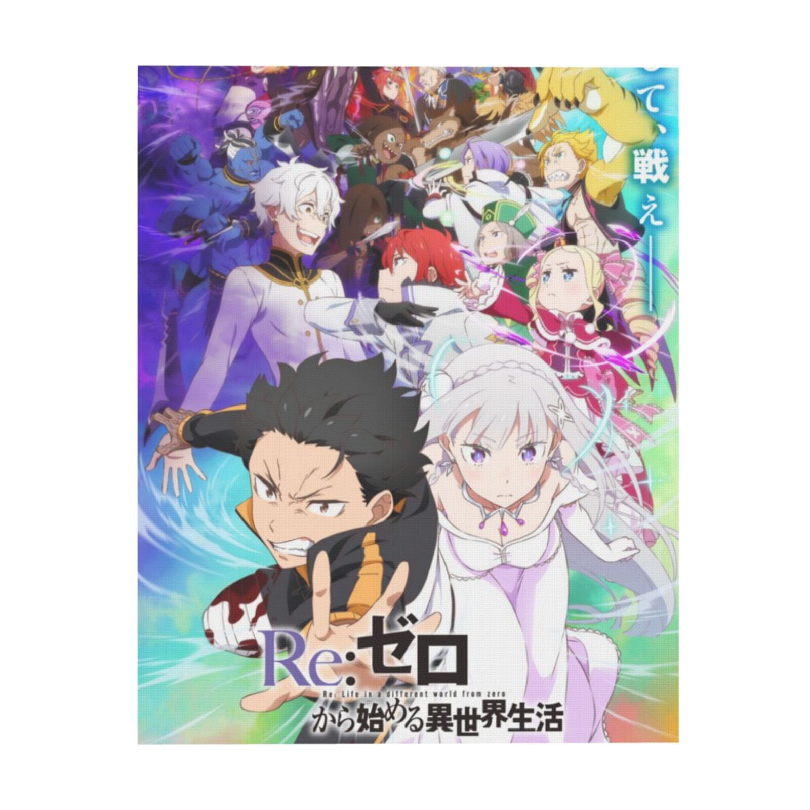 Re Zero Posters, Anime Frameless Wall Poster, Japan Anime Home Decor ...