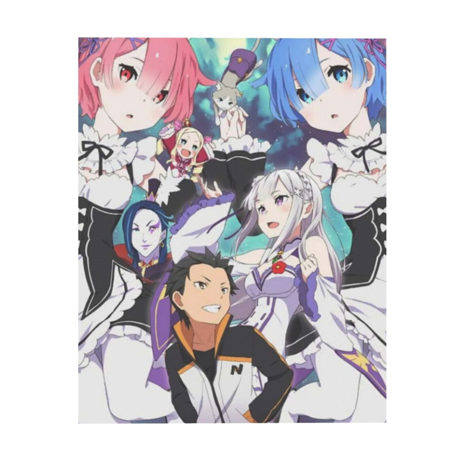 Re Zero Posters, Anime Frameless Wall Poster, Japan Anime Home Decor ...