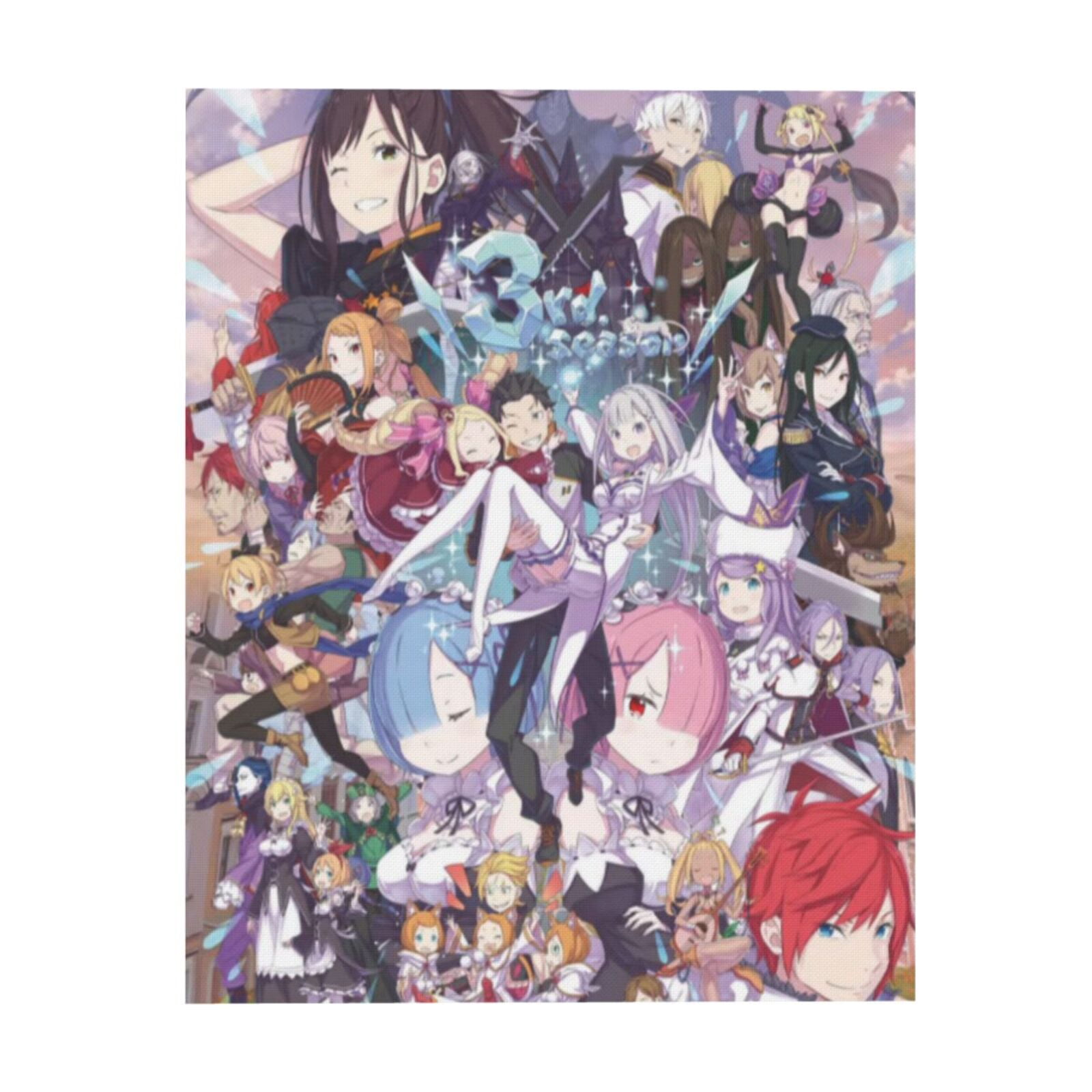 Re Zero Posters, Anime Frameless Wall Poster, Japan Anime Home Decor ...