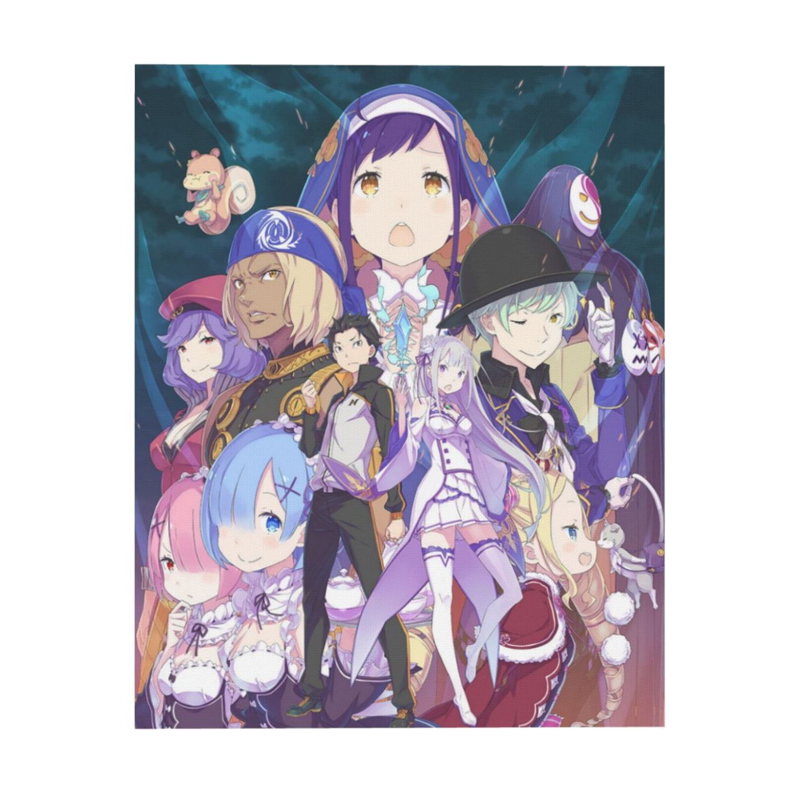 Re Zero Posters, Anime Frameless Wall Poster, Japan Anime Home Decor ...
