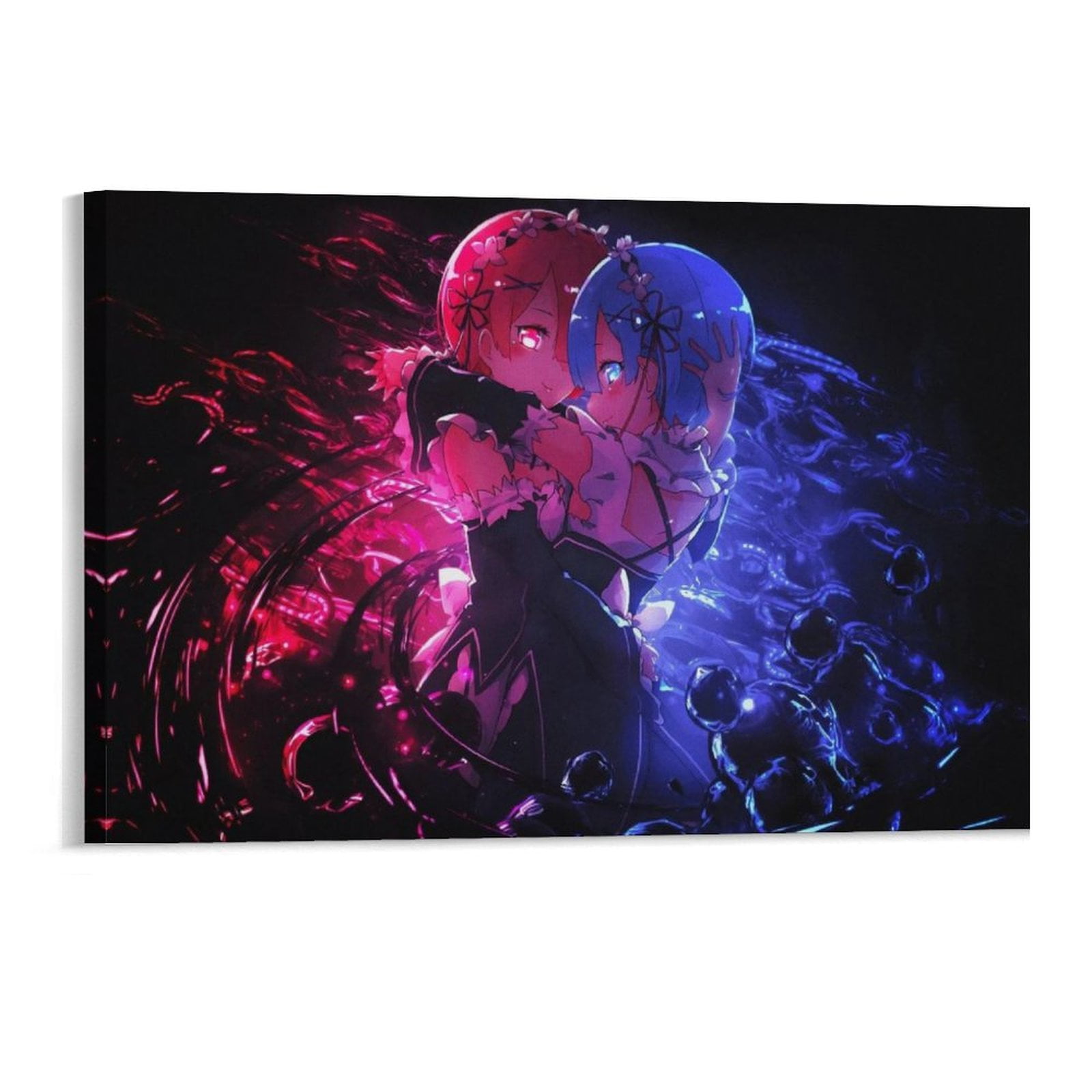 Re Zero Rem And Ram Poster Canvas Painting Creativity Poster for Living Room Home Decoration ...