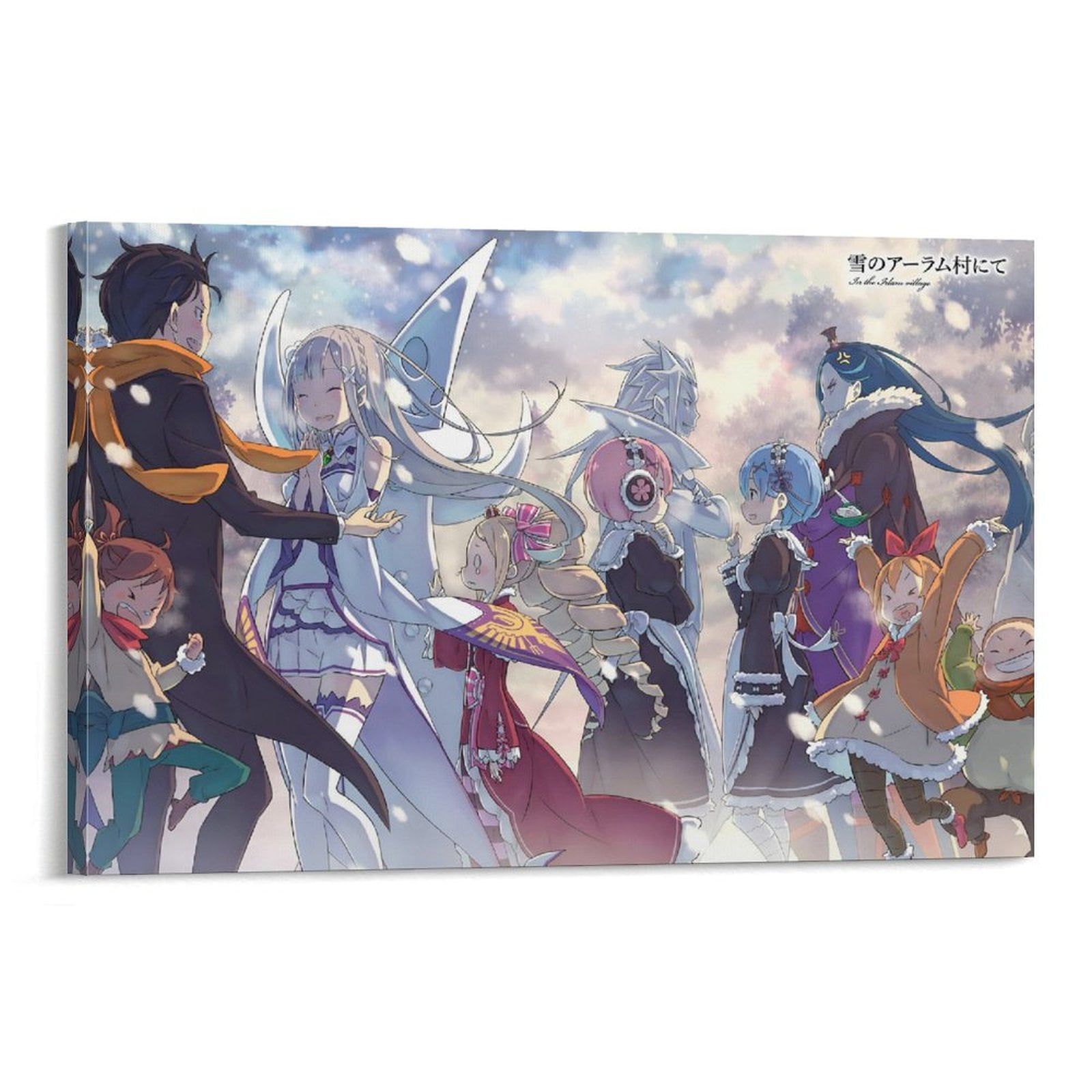 Re Zero Starting Life in Another World Japen Anime Poster Canvas Poster ...