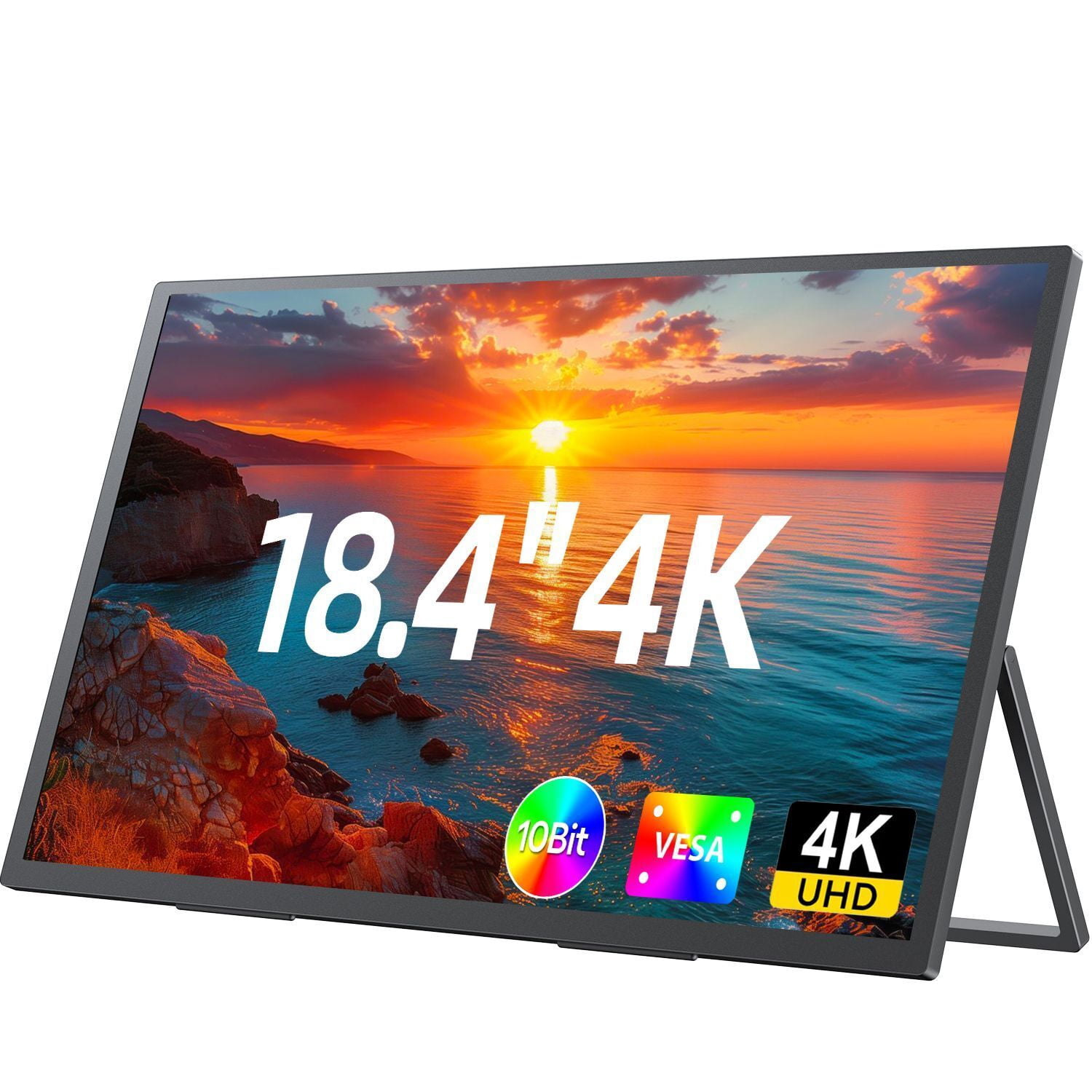 Re-furbi-she-d 18.4" 4K Portable Monitor USB C HDMI Monitor Second ...