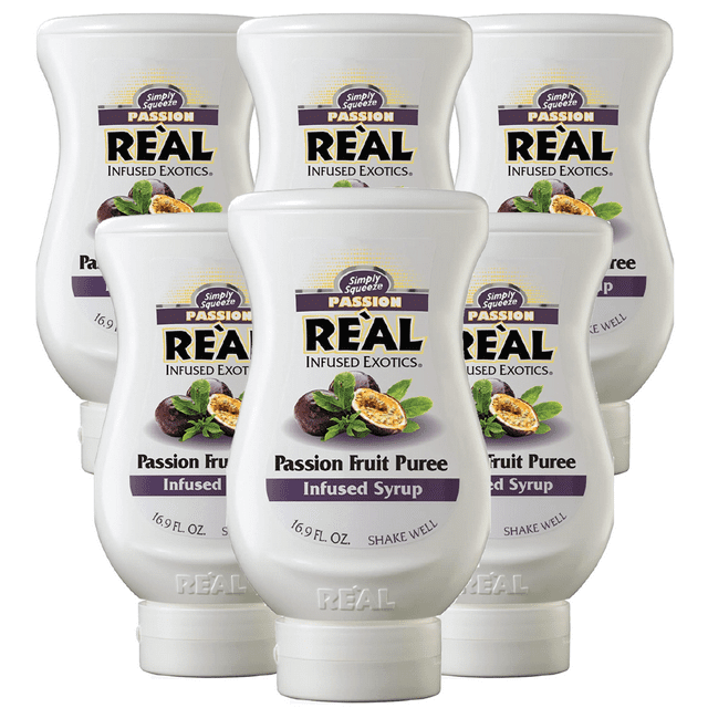 Reàl Infused Exotics Simply Squeeze Passion Fruit Infused Syrup 16.9oz ...