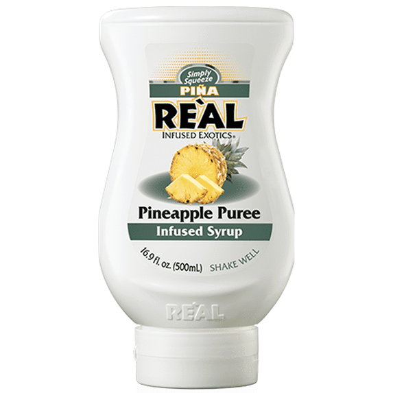 Reàl Infused Exotics Simply Squeeze Pineapple Infused Syrup 16.9oz ...