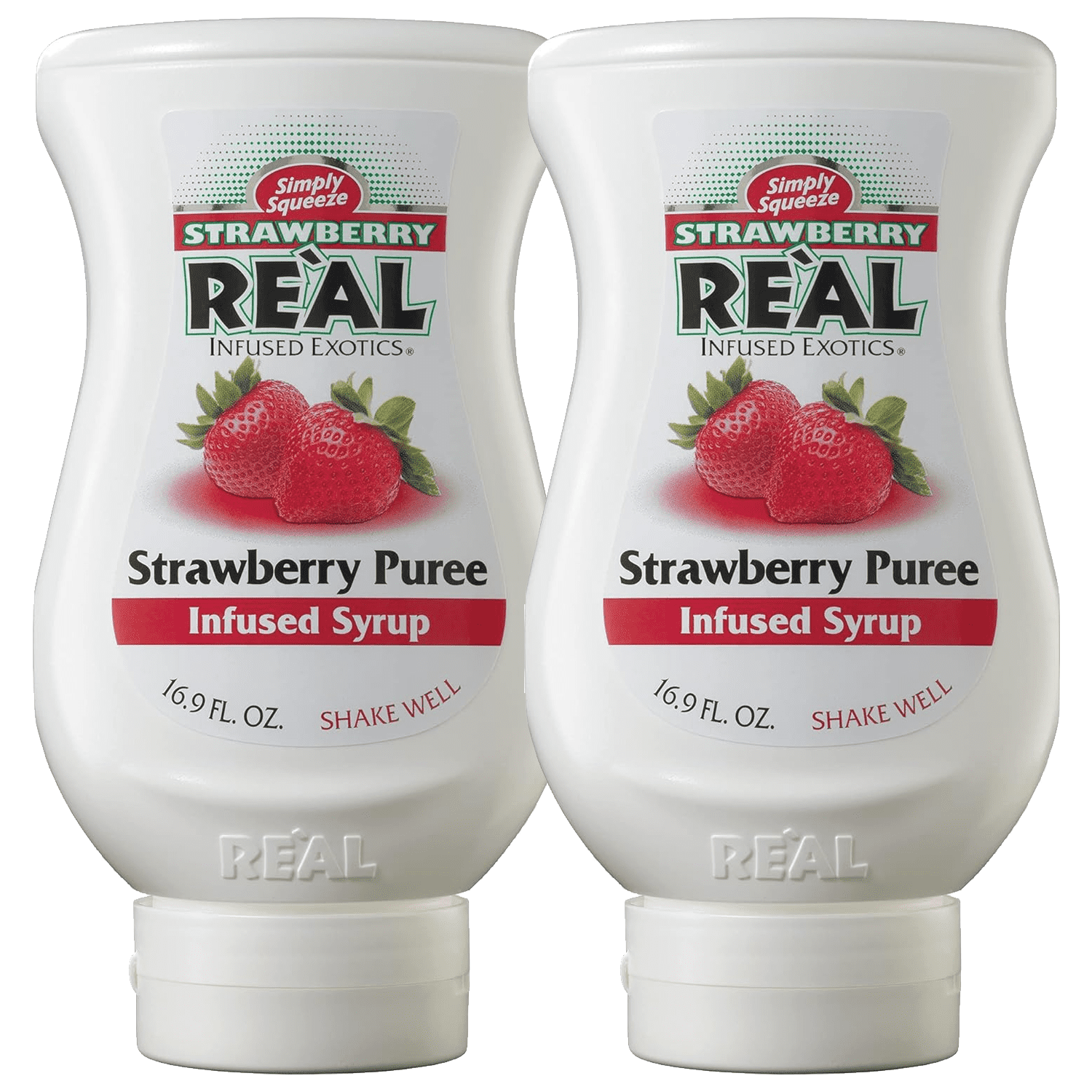 Reàl Infused Exotics Simply Squeeze Strawberry Infused Syrup 16.9oz ...