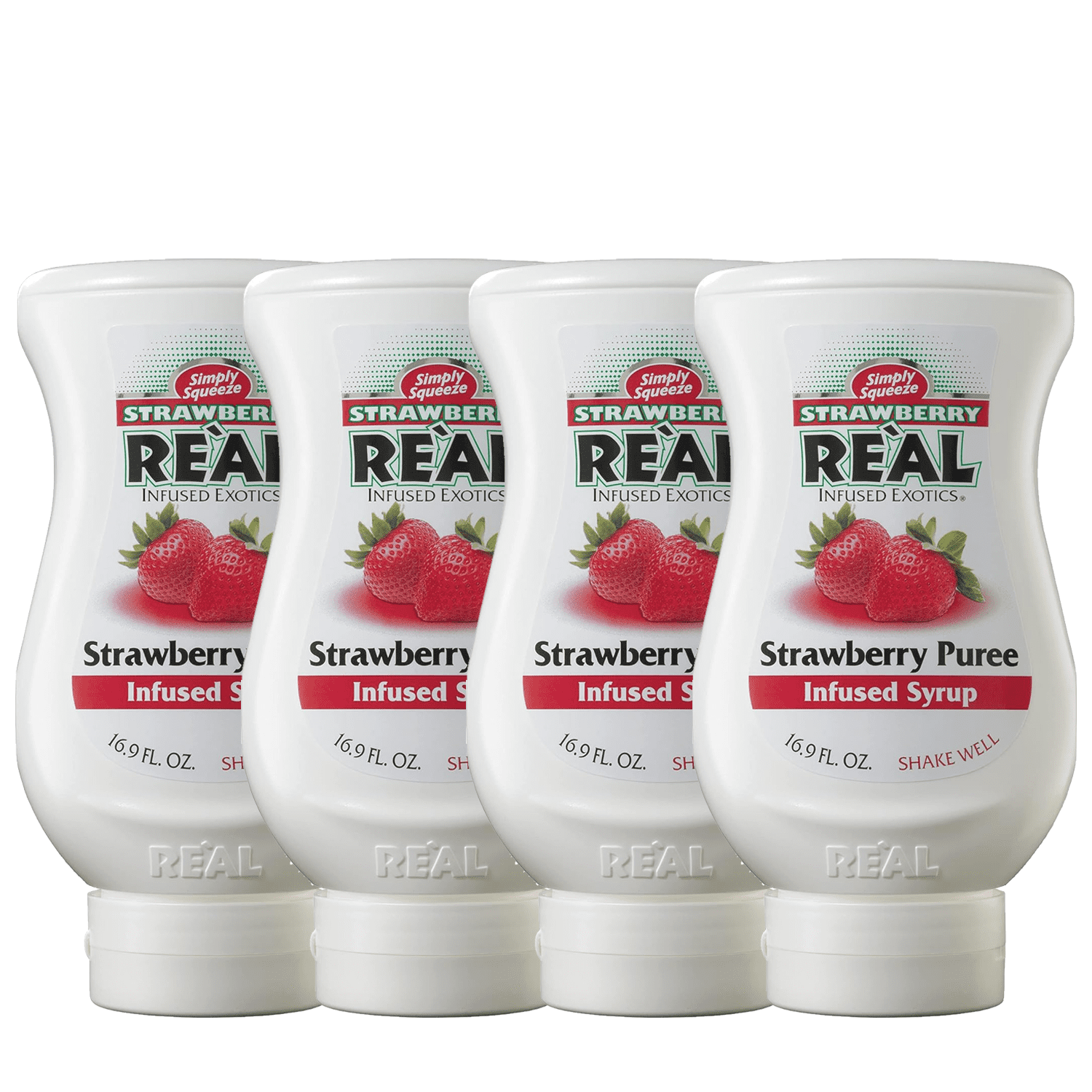 Reàl Infused Exotics Simply Squeeze Strawberry Infused Syrup 16.9oz ...