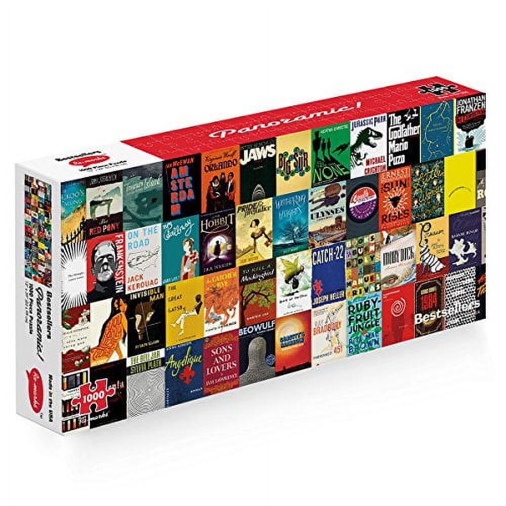 Re-marks Book Cover Panoramic 1,000-Piece Jigsaw Puzzle for All Ages ...
