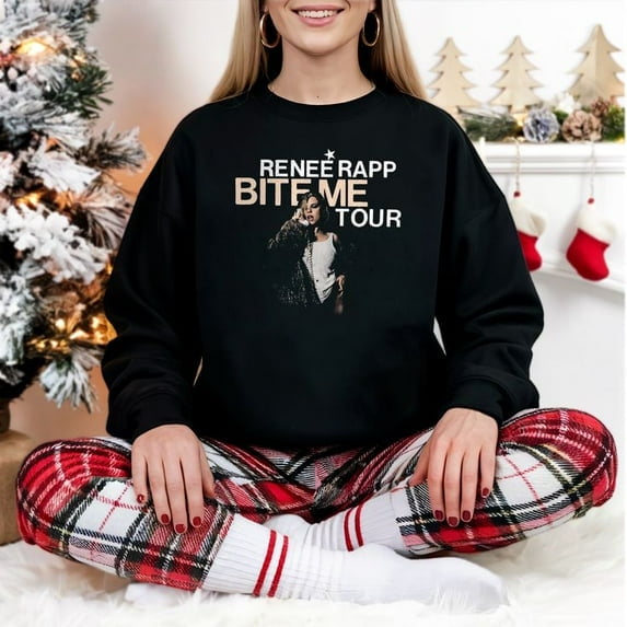 Re.nee Ra.pp Bi.te Me Lyric Style Music Tour Graphic Sweatshirt Pop Fan ...