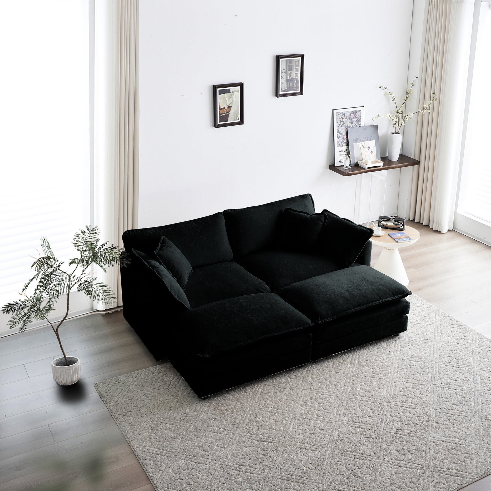 Re - positionable Ottomans with Sofa” - “Personalized Relaxing Postures ...