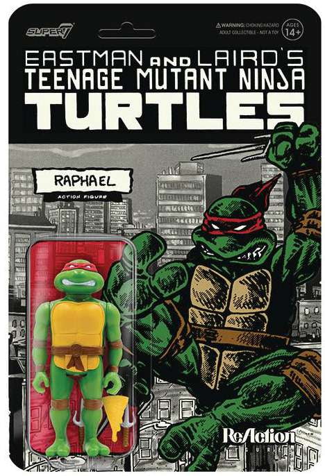 ReAction Teenage Mutant Ninja Turtles Raphael Action Figure (Mirage ...