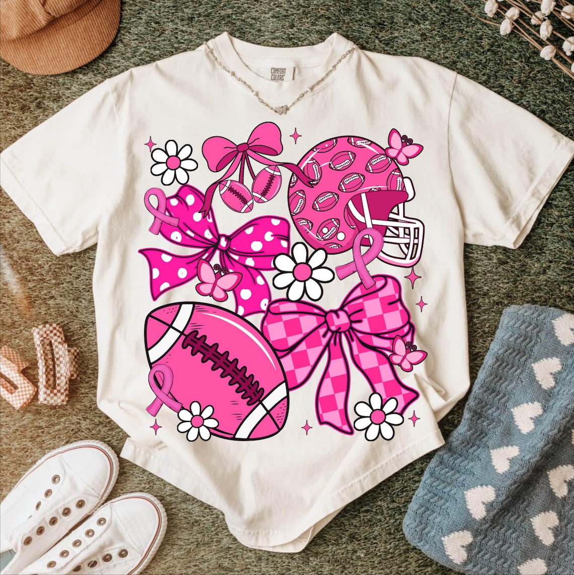 ReActiva Football Breast Cancer Shirt, Breast Cancer Awareness Tee ...