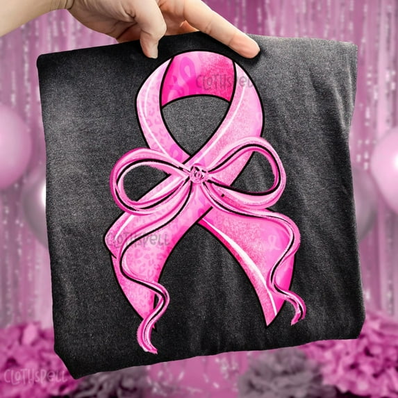 ReActiva Pink Ribbon Shirt, Breast Cancer T-shirt, Pink Breast Cancer ...