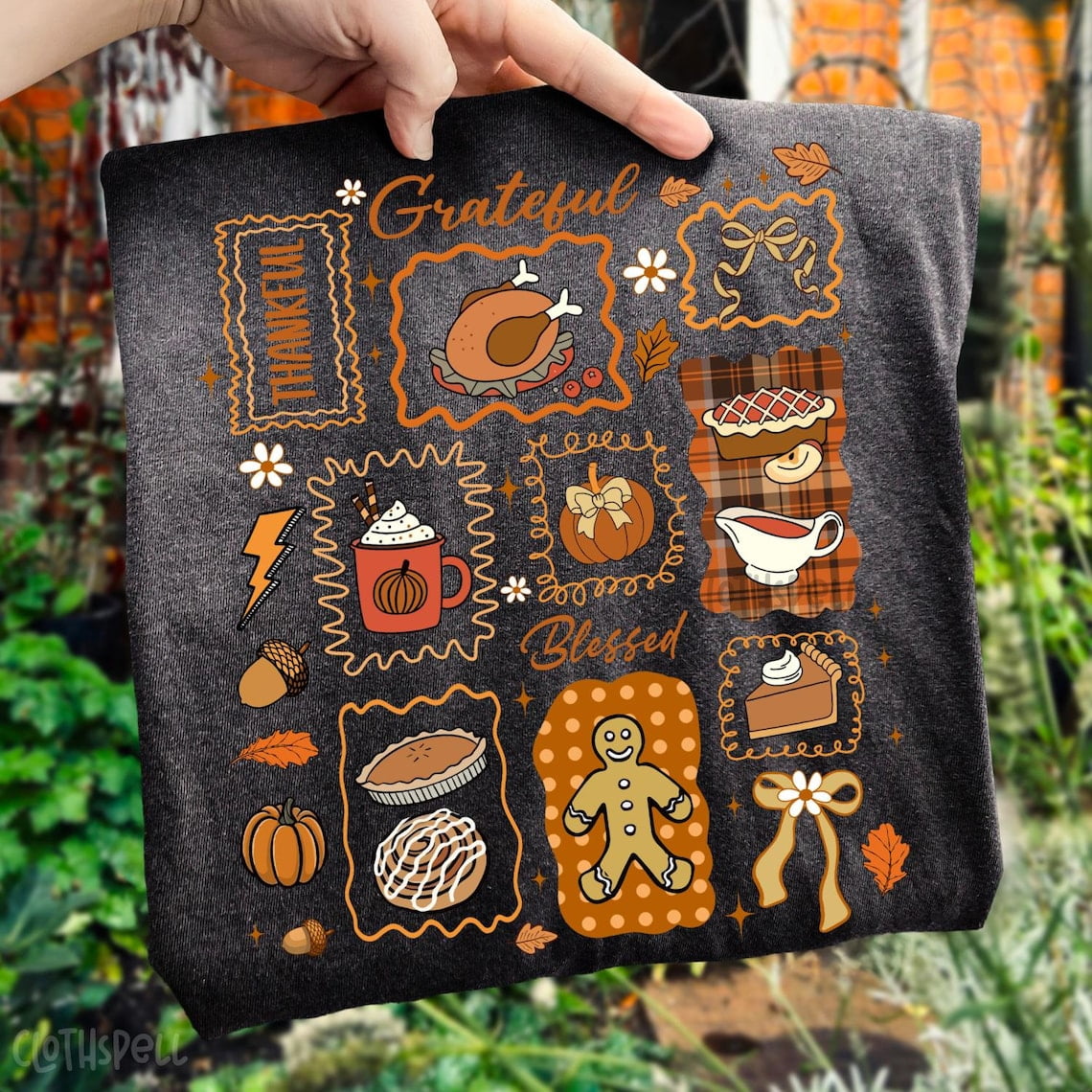 ReActiva Thanksgiving Vibes Shirt, Grateful , Thanksgiving Tee ...