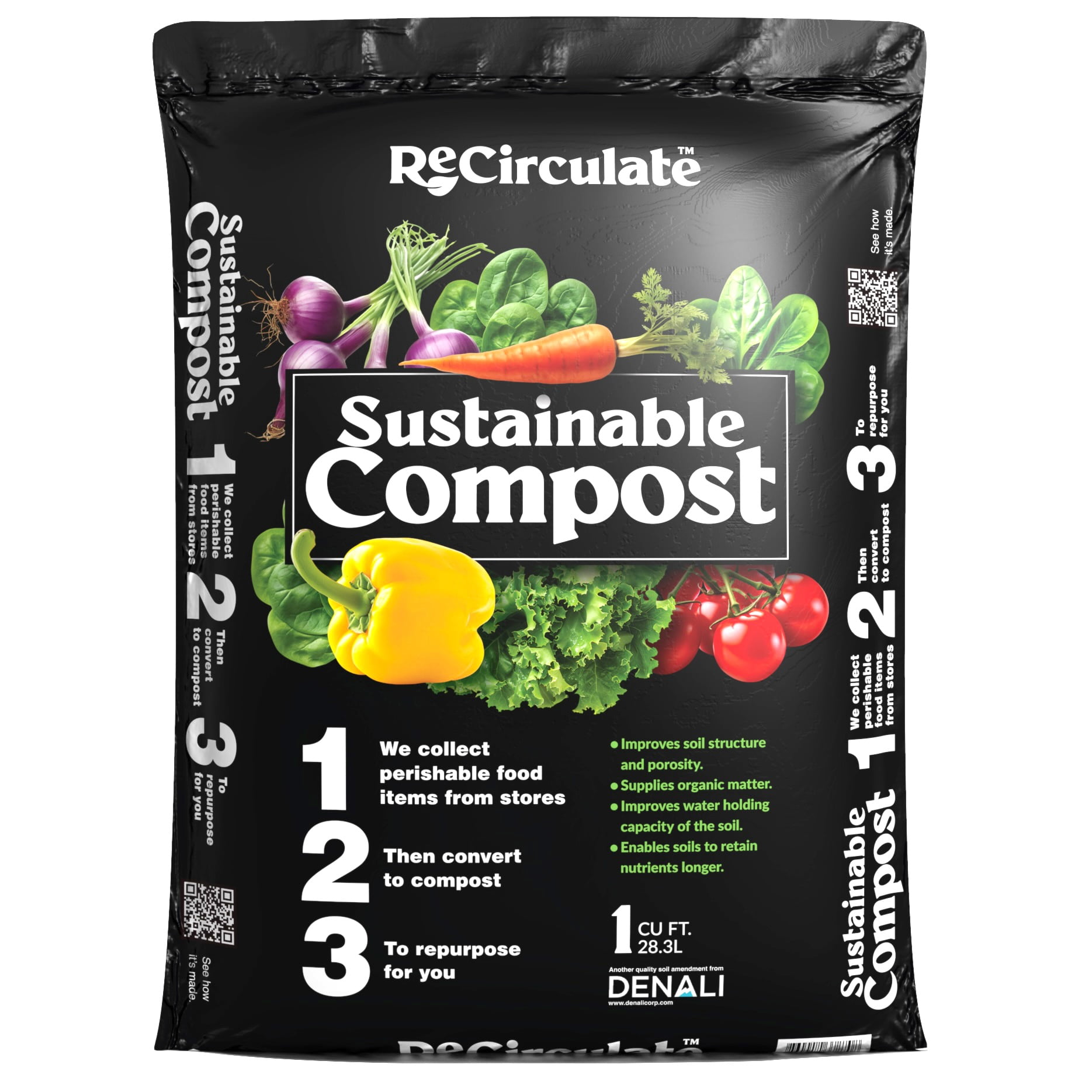 ReCirculate Sustainable Compost Garden Soil 1 cu. ft. - Walmart.com
