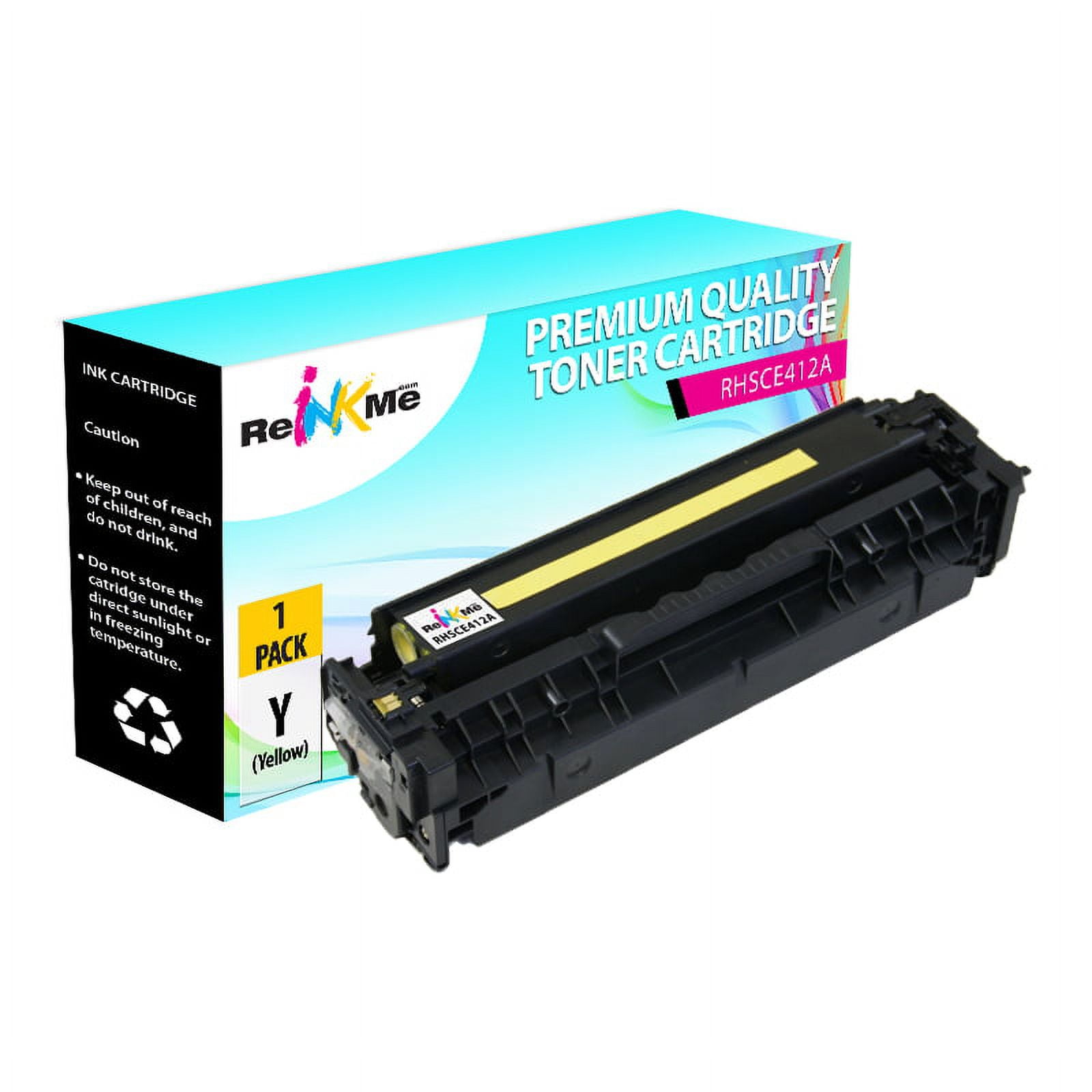 ReInkMe Compatible CE412A 305A Yellow Toner Cartridge for HP Color LJ ...