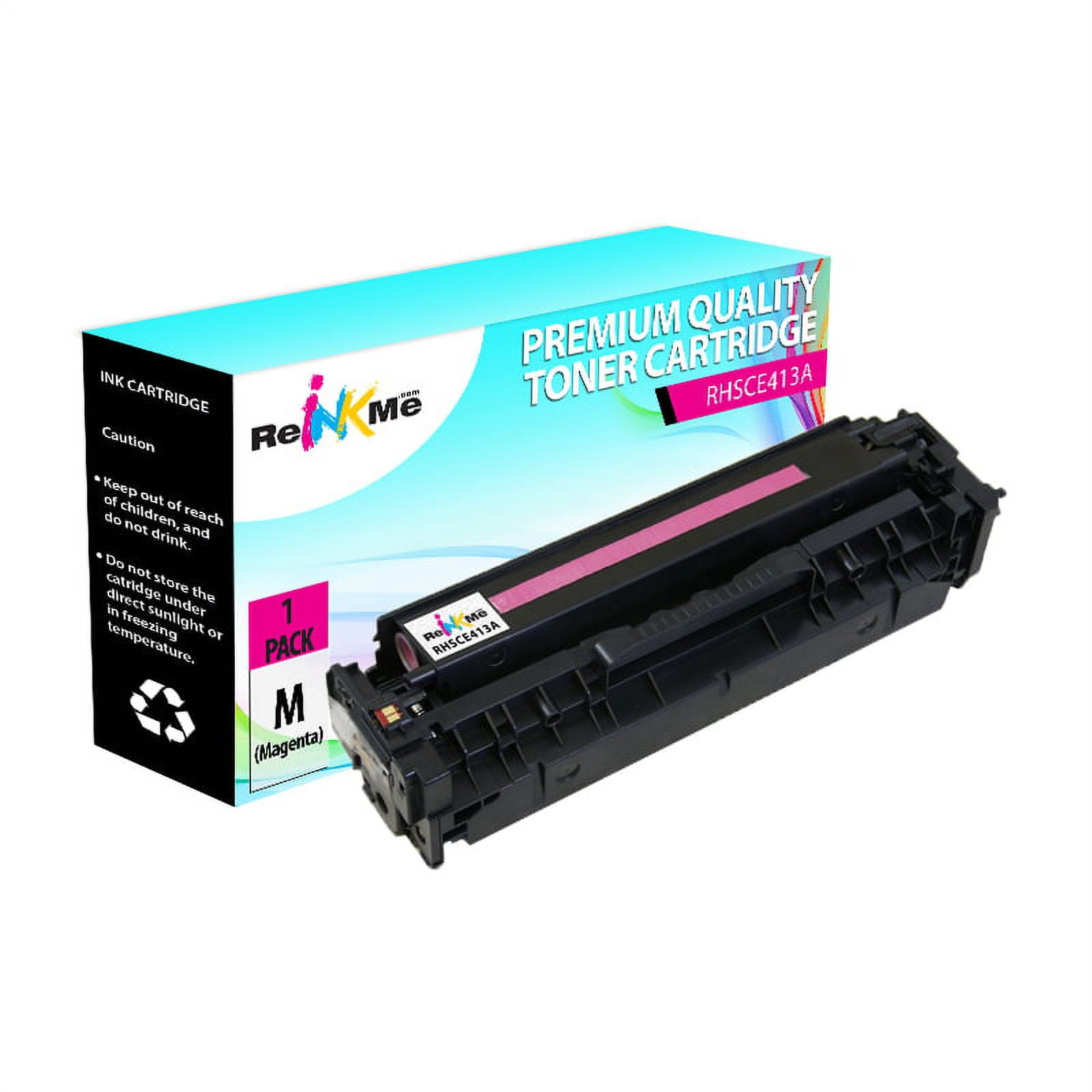 ReInkMe Compatible CE413A 305A Magenta Toner Cartridge for HP Color LJ ...
