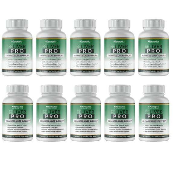 ReLiver Pro- Advanced Liver Support- 10 Bottles 600 Capsules - Walmart.com