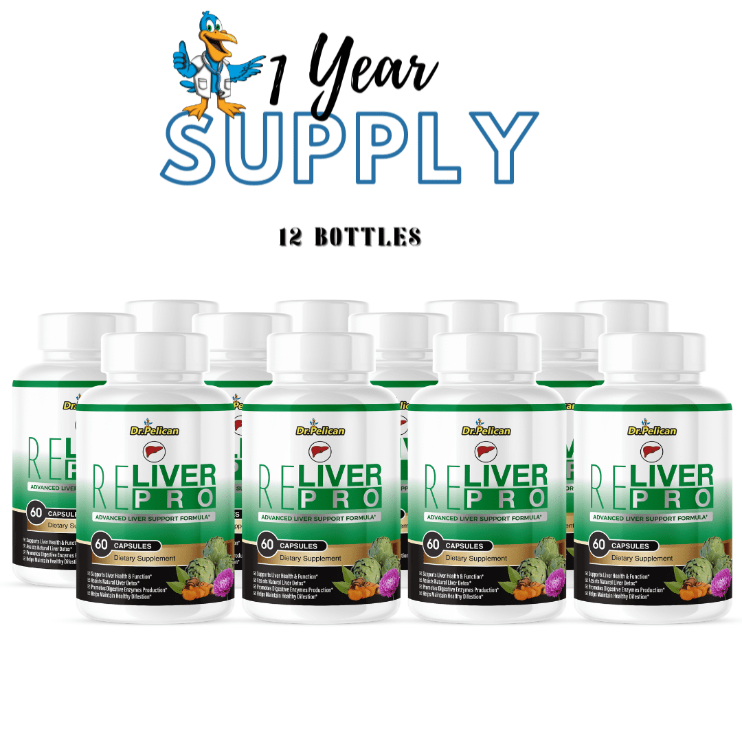 ReLiver Pro- Healthy Digestion/ Liver Detox & Function- 12 Bottles- 720 ...