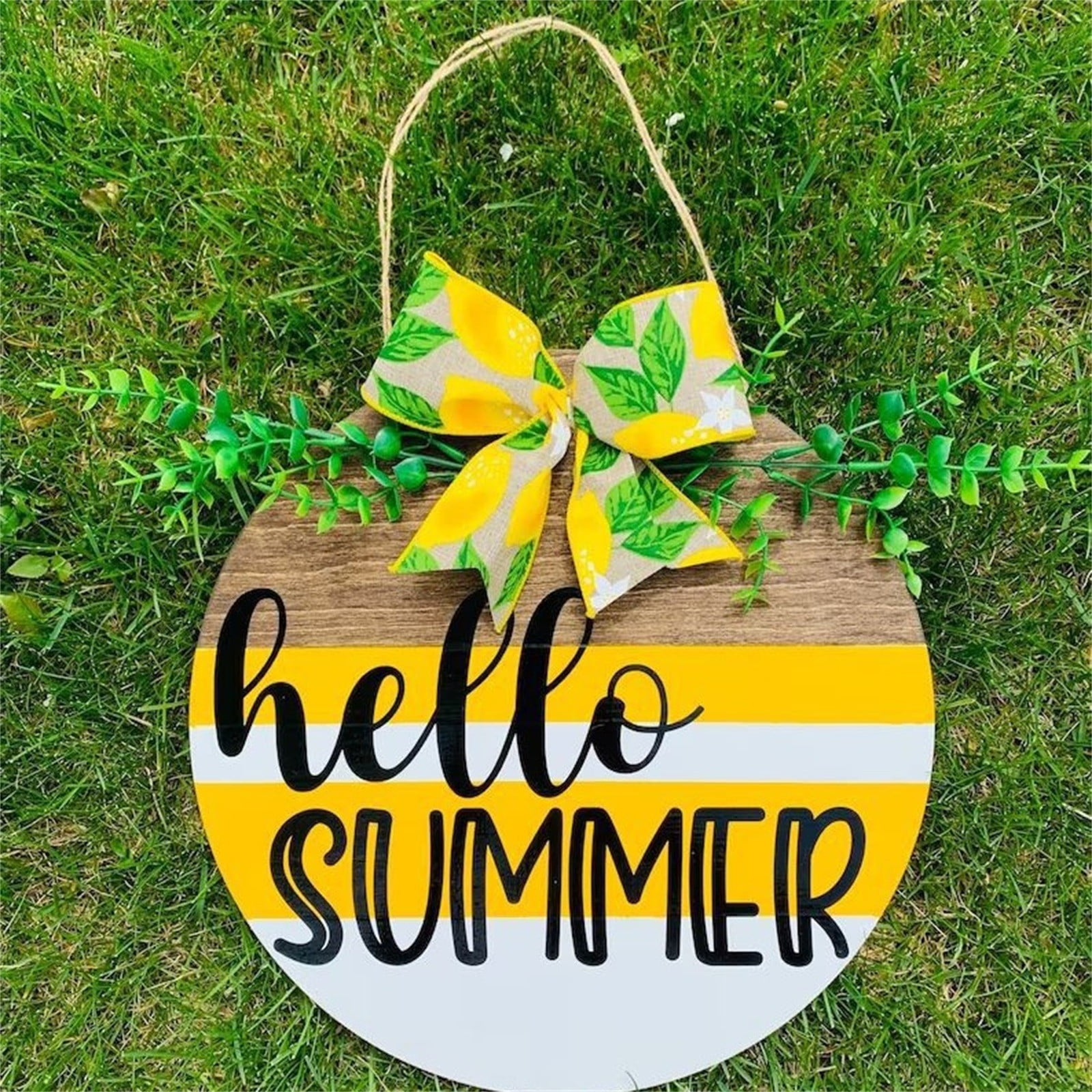 ReTeiv Home Decorations Home Wooden Handicraft Pendants, Front Door ...