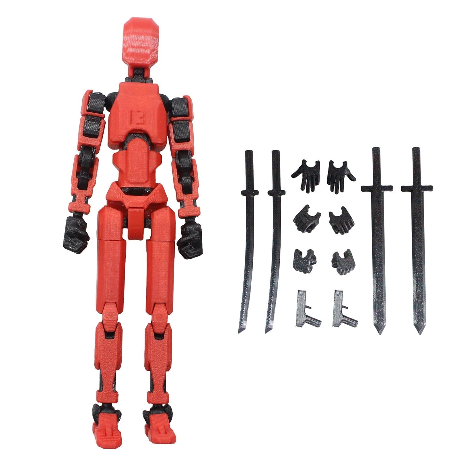 ReTeiv Multi-joint Movable Robot 3D Printed Human Body Model Toy PVC ...
