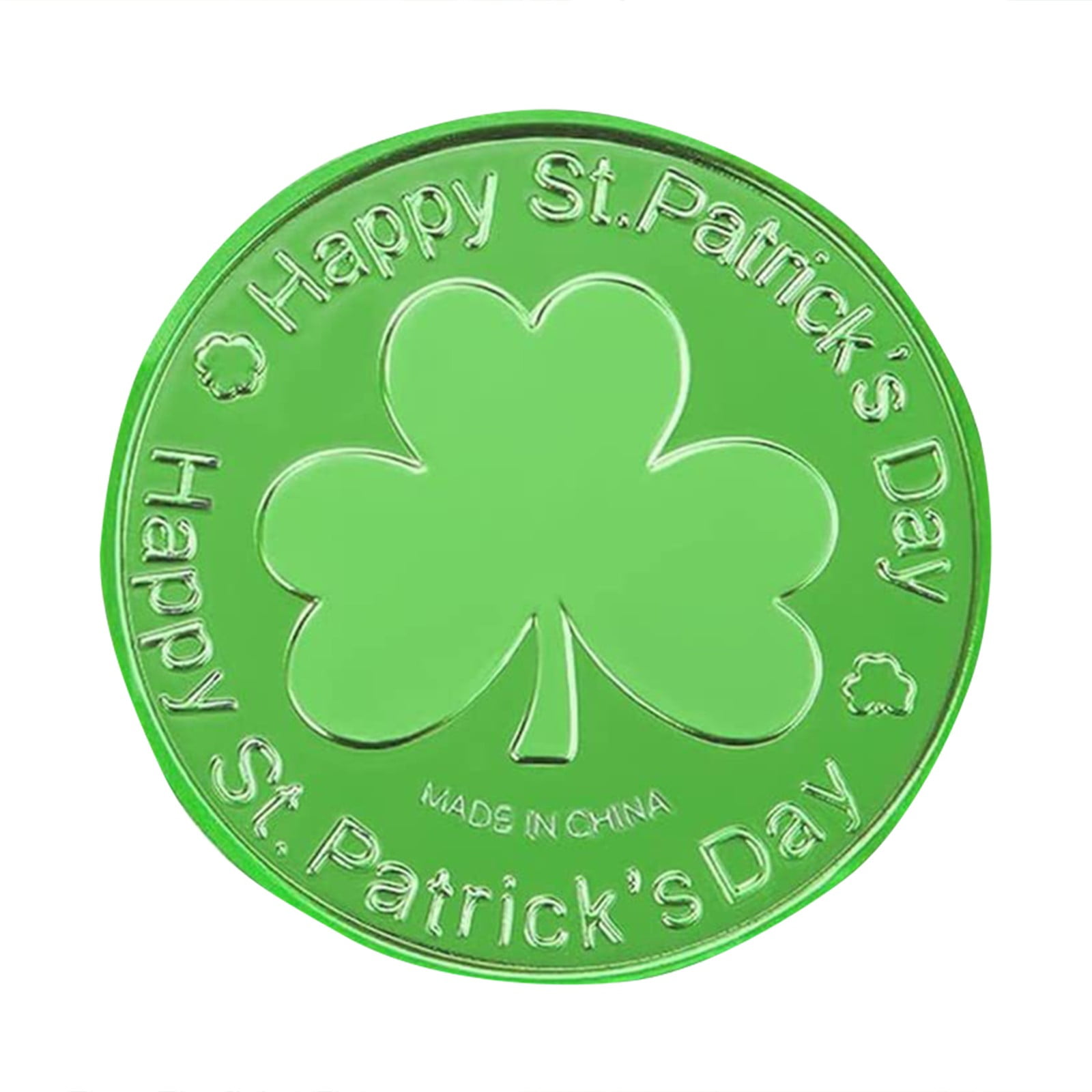 ReTeiv 36PCS Irish Plastic Gold Coins St. Patrick's Day Game Chips ...