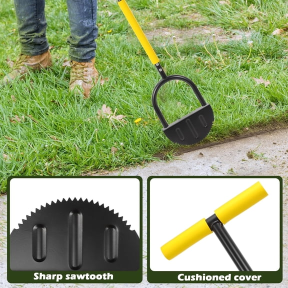 Yard Care Lawn Hand Cultivator, Grass Root Removal Garden Edging Tool ...