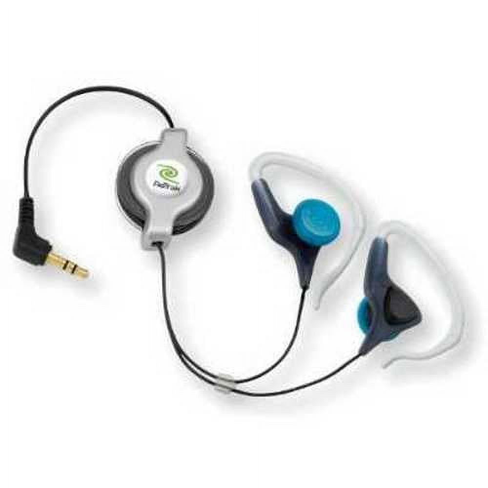 ReTrak ETAUDIOEW Retractable Stereo Earbuds, Silver and black - Walmart.com