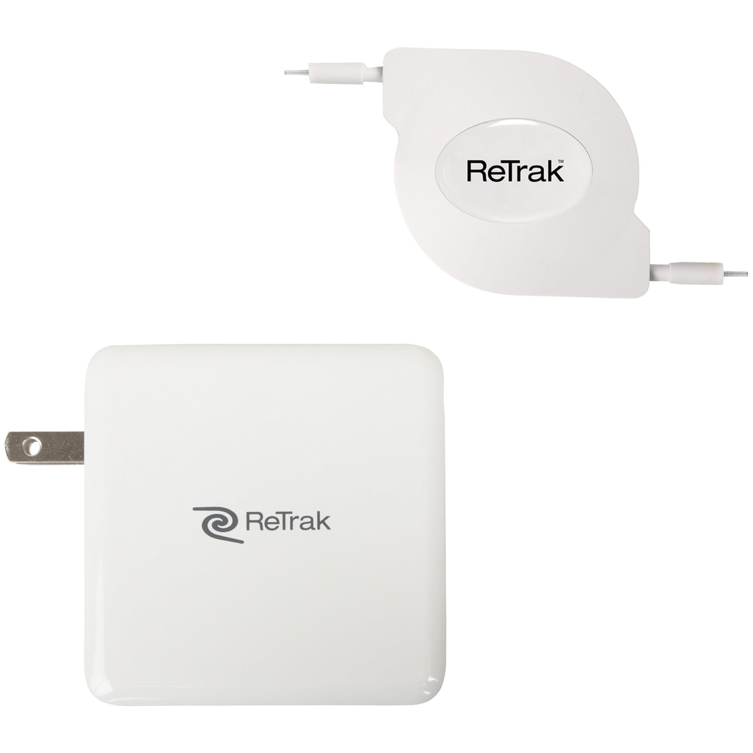ReTrak ETCHGNBC87 87-Watt USB-C Notebook Charger with Retractable Cable ...