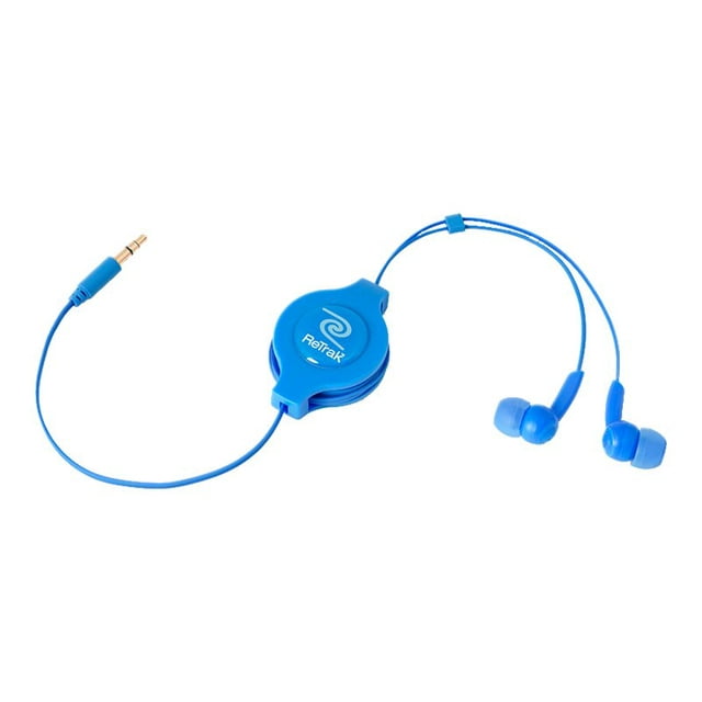 ReTrak Emerge Retractable Stereo Earbuds, Assorted Colors - Walmart.com