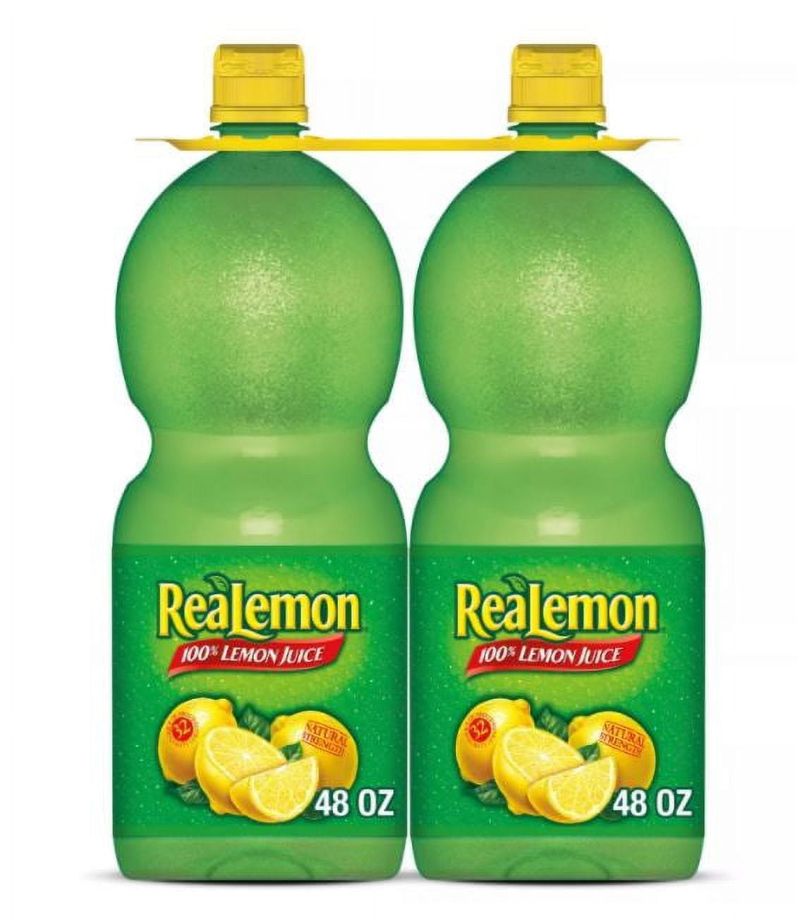 ReaLemon 100% Lemon Juice from Concentrate, 48 oz Bottle, 2/Carton ...