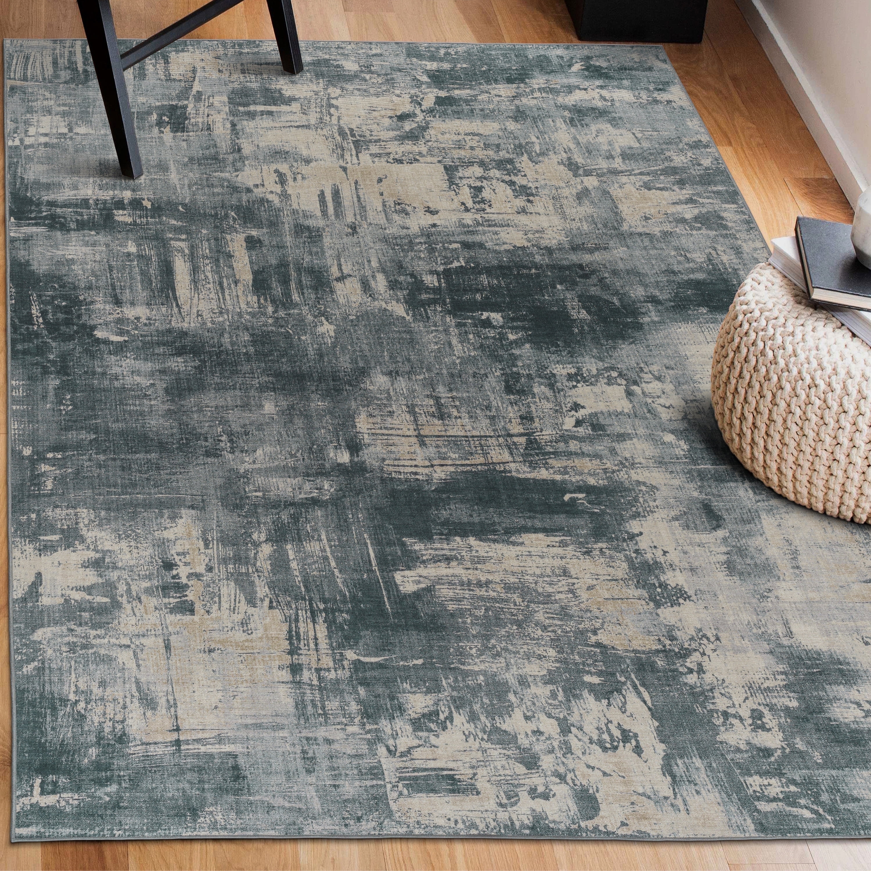 ReaLife Rugs Machine Washable Area Rug - Living Room Bedroom Bathroom ...