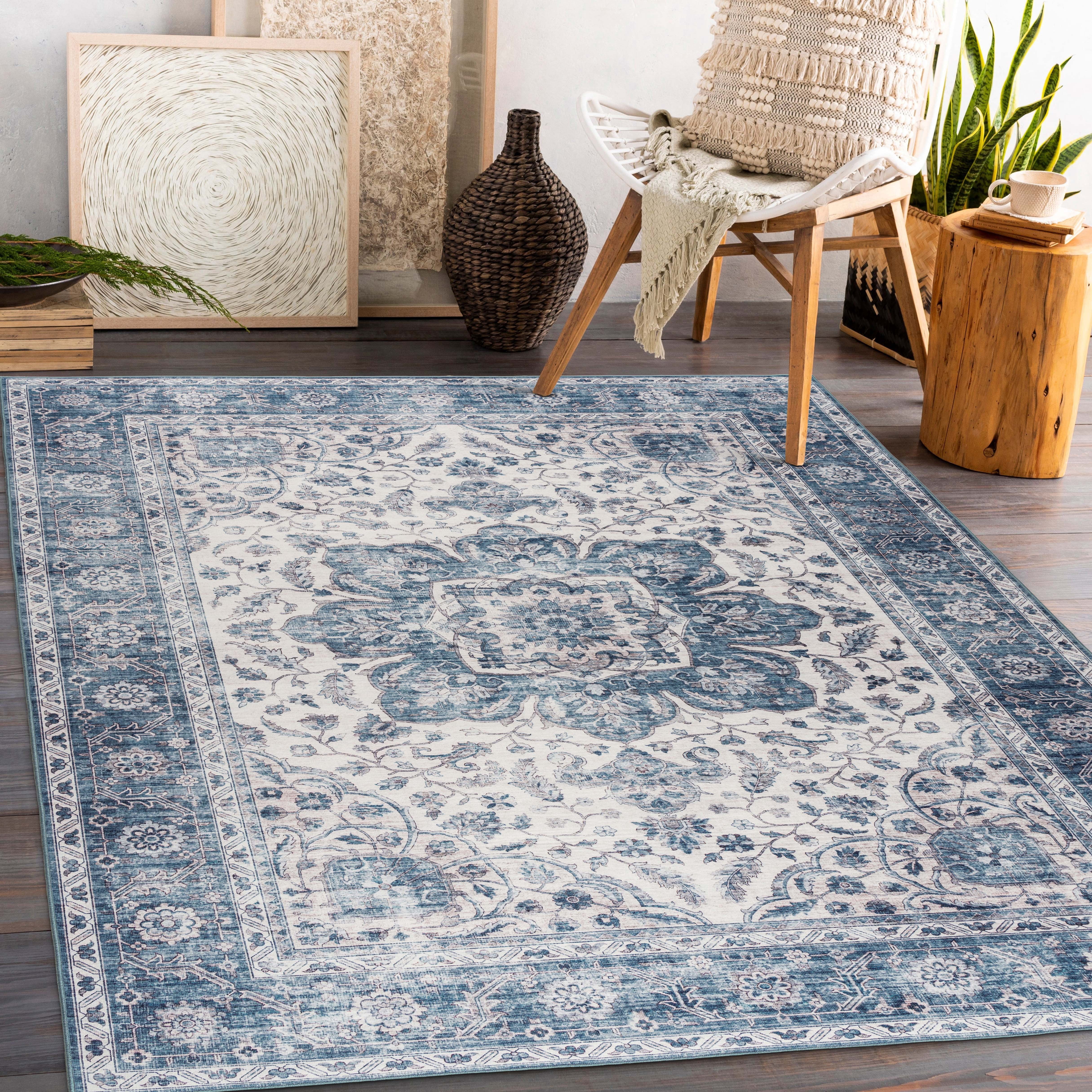 ReaLife Machine Washable Rug - Stain Resistant, Non-Shed - Eco-Friendly ...