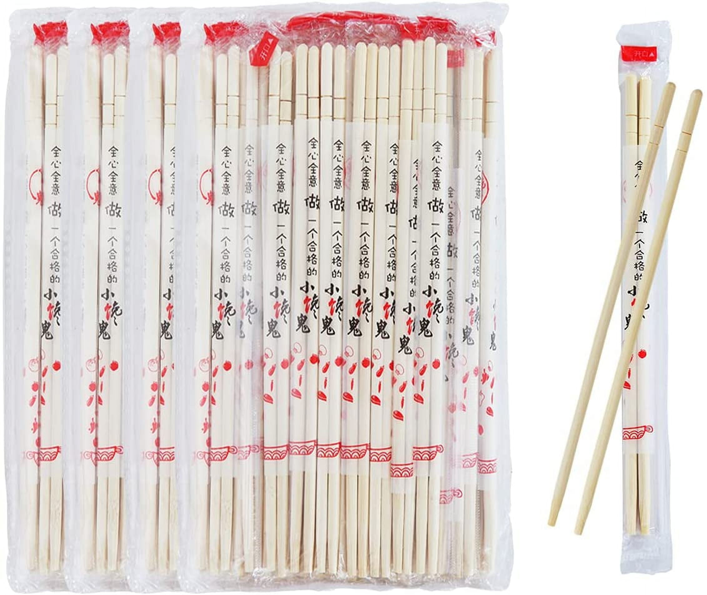 ReaNea Bulk 200 Pairs Bamboo Disposable Chopsticks for Cooking ...